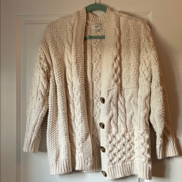 aerie | Sweaters | Cream Cable Knit Cardigan | Poshmark